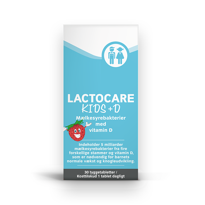 Lactocare® Kids + D vitamin I Mælkesyrebakterier til børn